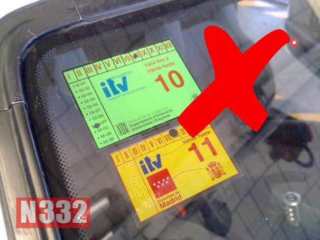 ITV Sticker Colours and Placement | N332.es - Driving In Spain
